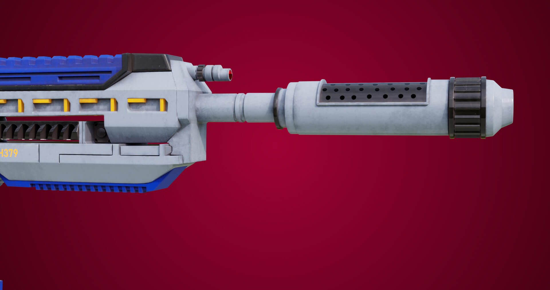 Sci-Fi Assault Rifle GUN01 PBR Unity UE V-Ray Textures 3D Model by ...