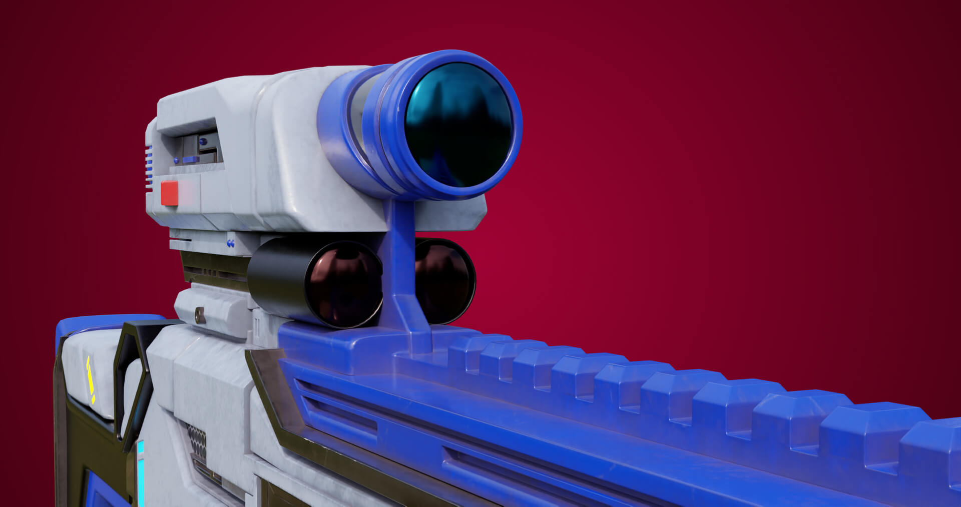 Sci-Fi Assault Rifle GUN01 PBR Unity UE V-Ray Textures 3D Model by ...