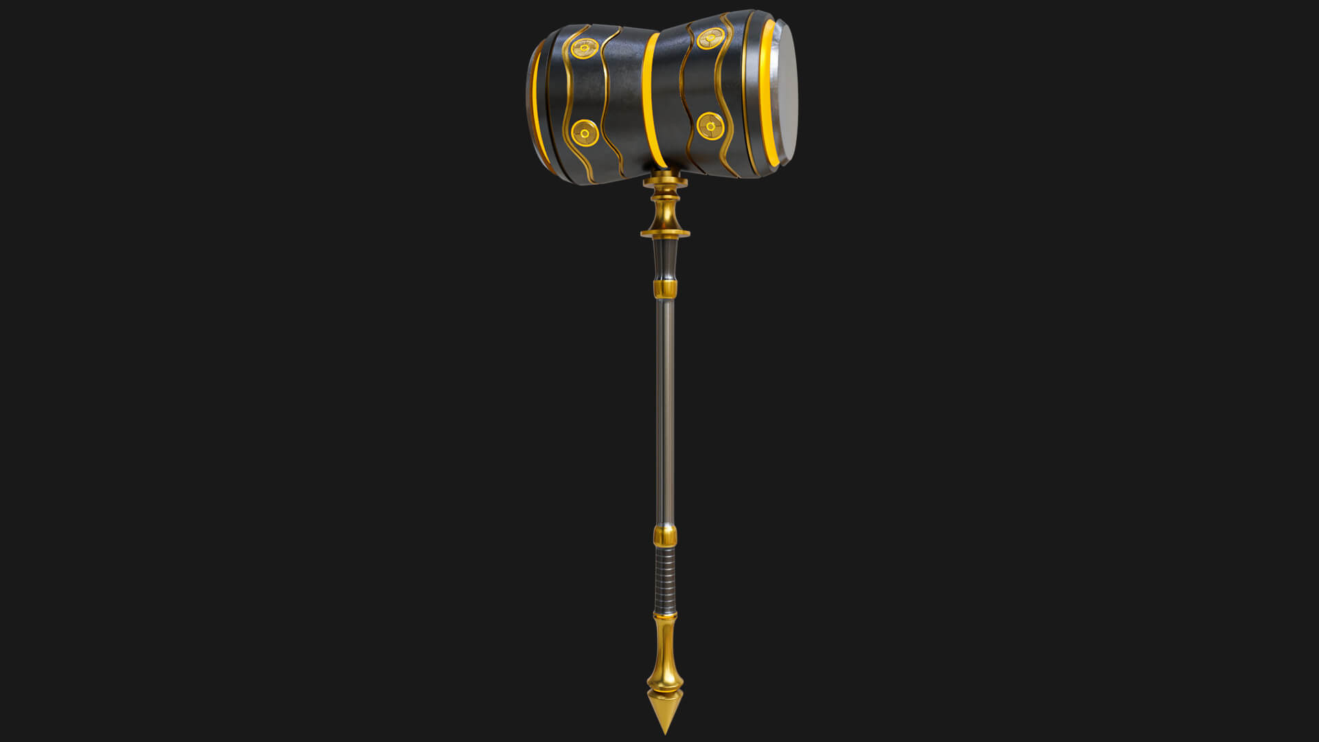 Sci-Fi Battle Hammer 03 All PBR Unity UE Textures Included 3D Model by ...
