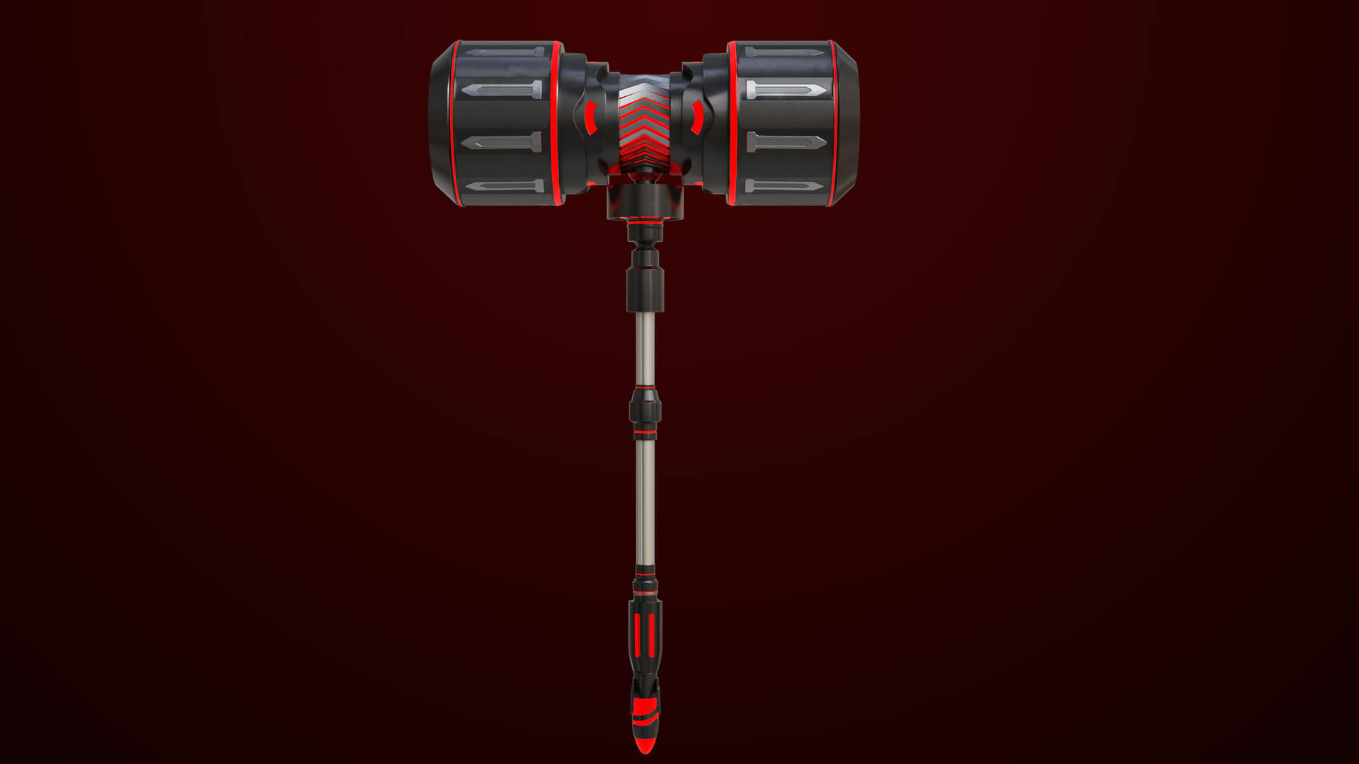 Sci-Fi Battle Hammer 04 All PBR Unity UE Textures Included 3D Model by ...