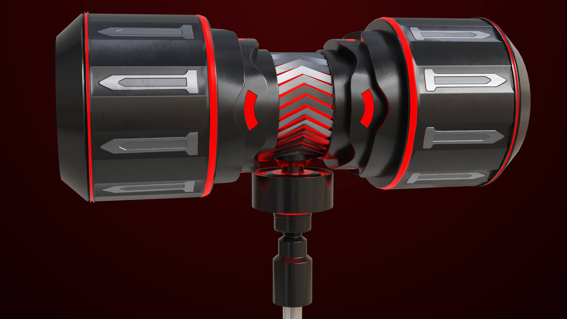 Sci-Fi Battle Hammer 04 All PBR Unity UE Textures Included 3D Model by ...