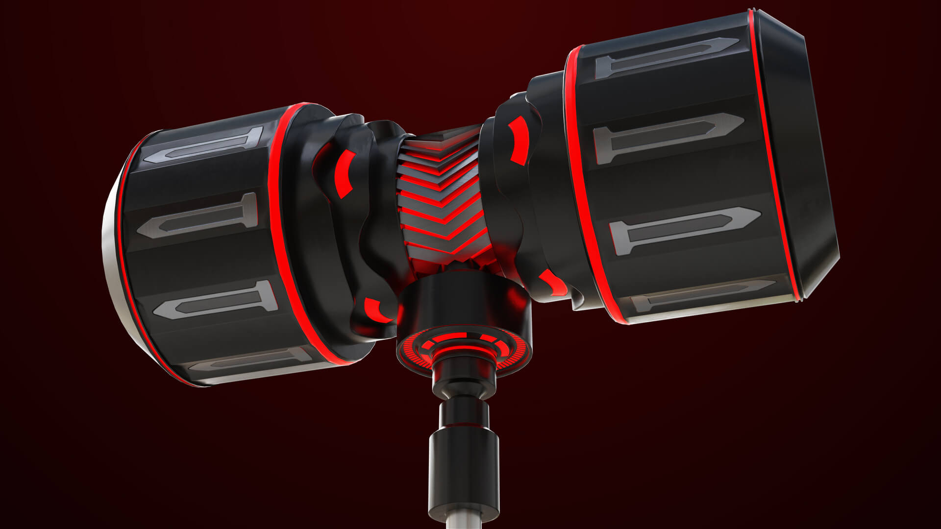 Sci-Fi Battle Hammer 04 All PBR Unity UE Textures Included 3D Model by ...