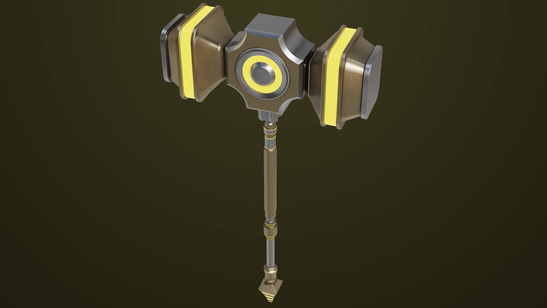 Sci-Fi Battle Hammer 05 All PBR Unity UE Textures Included 3D Model by ...