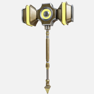 Sci-Fi Battle Hammer 05 All PBR Unity UE Textures Included 3D Model by ...