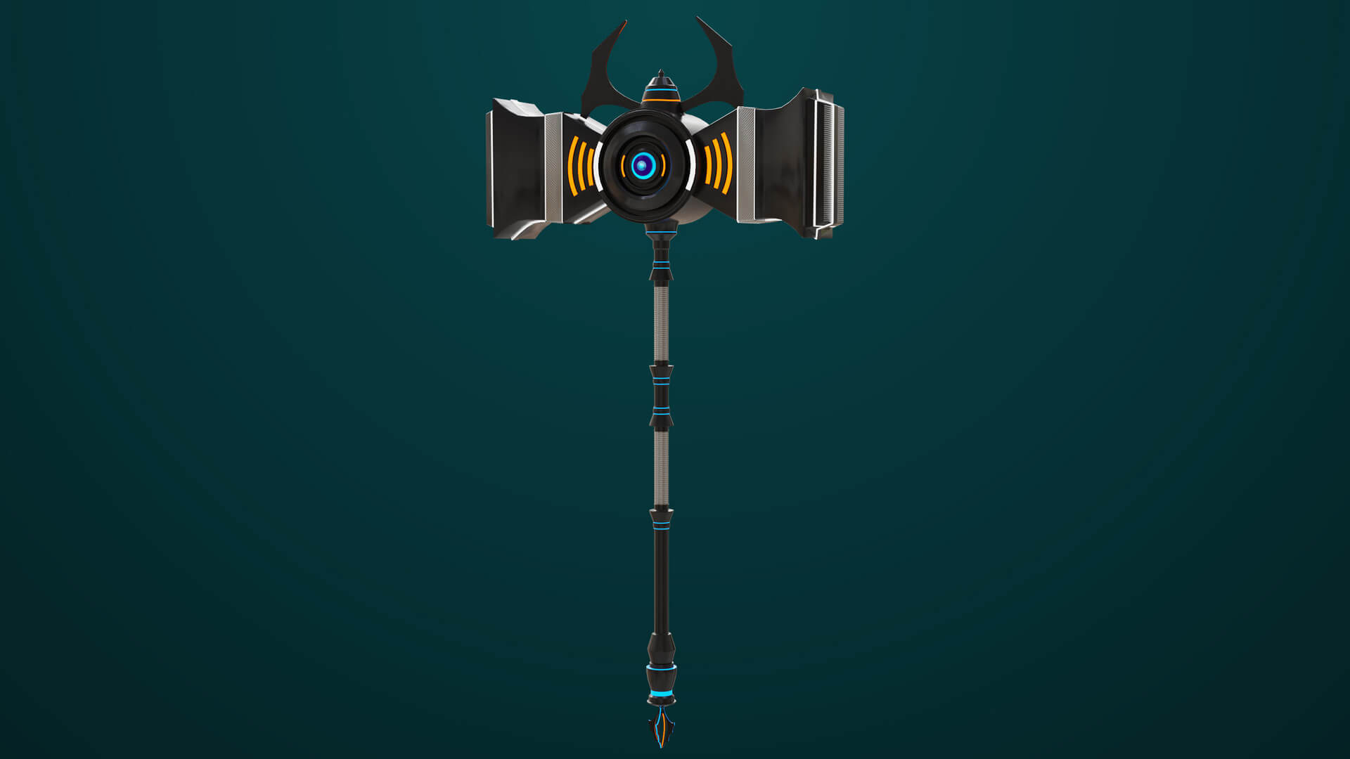 Sci-Fi Battle Hammer 06 All PBR Unity UE Textures Included 3D Model by ...