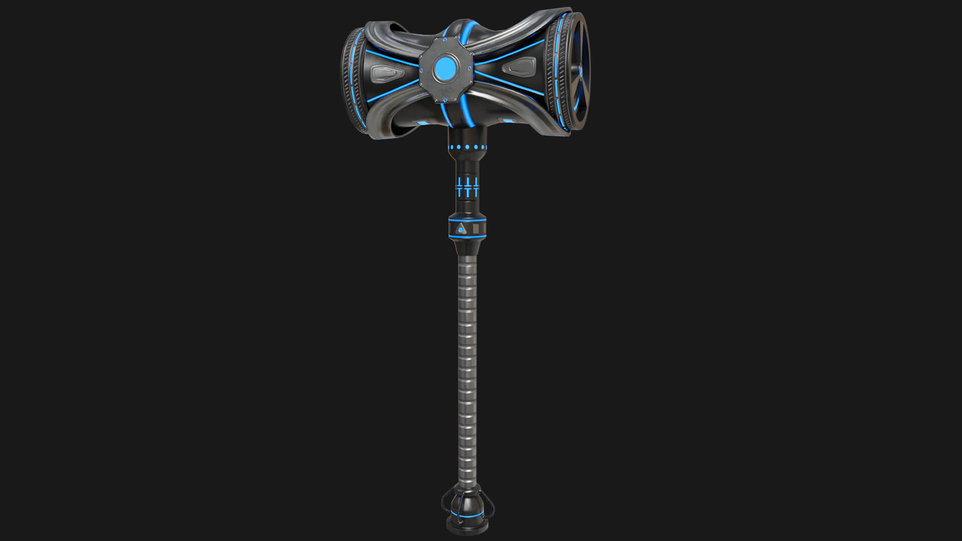 Sci-Fi Battle Hammer 08 All PBR Unity UE Textures Included 3D Model by ...