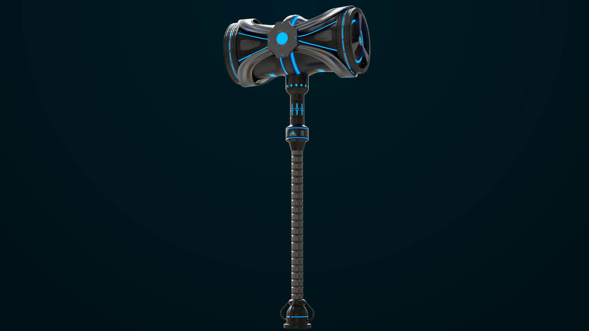 Sci-Fi Battle Hammer 08 All PBR Unity UE Textures Included 3D Model by ...