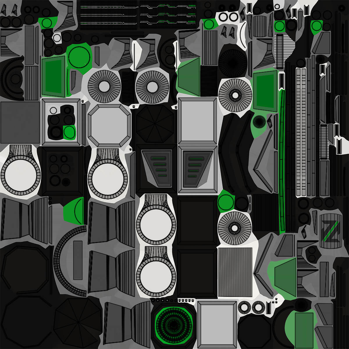 Sci-Fi Battle Hammer 9 All PBR Unity UE Textures Included 3D Model by ...