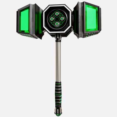 Sci-Fi Battle Hammer 9 All PBR Unity UE Textures Included 3D Model by ...