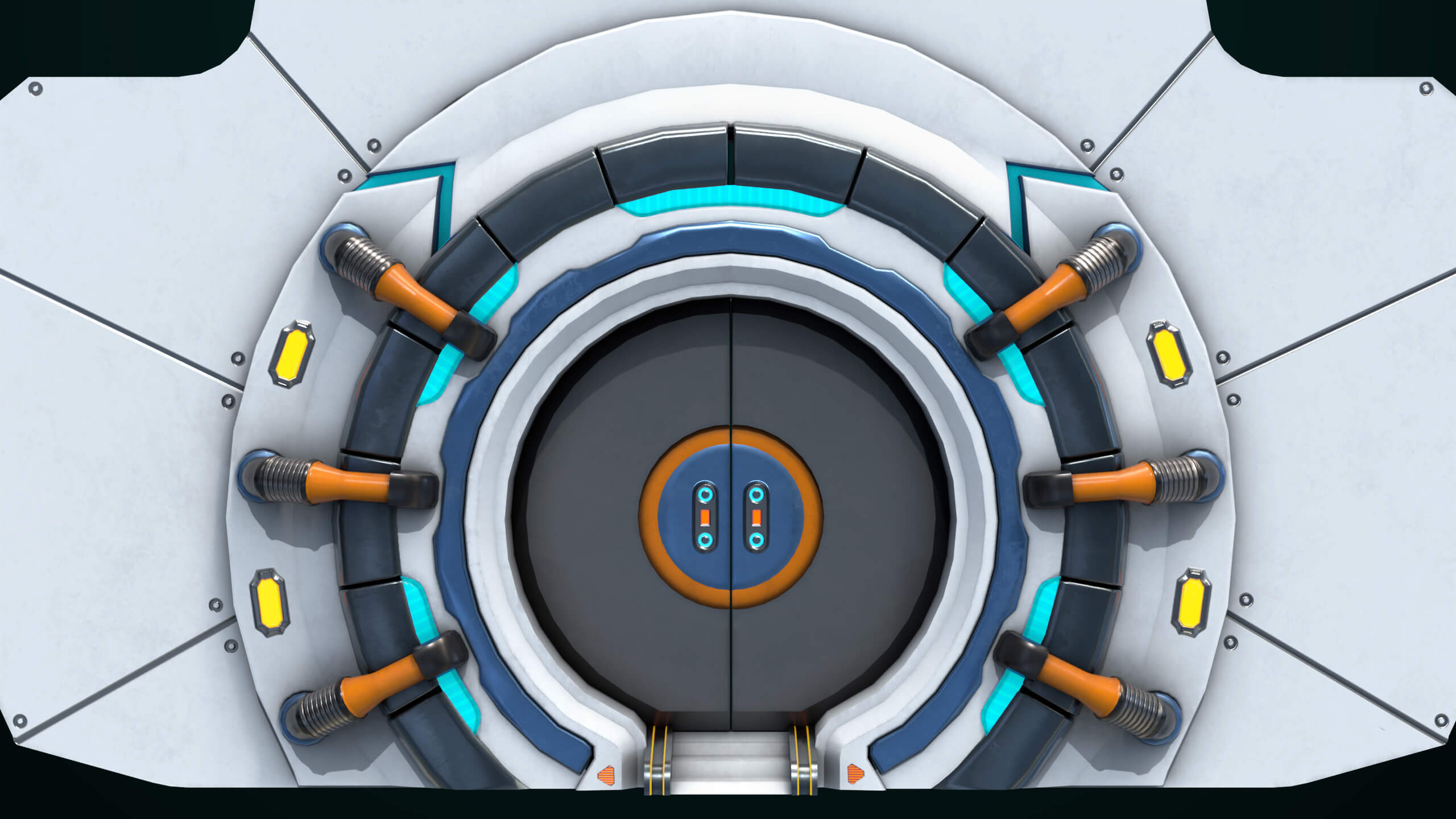 Sci-Fi Door 03 All PBR Unity UE Textures Included 3D Model by Eight Vertex