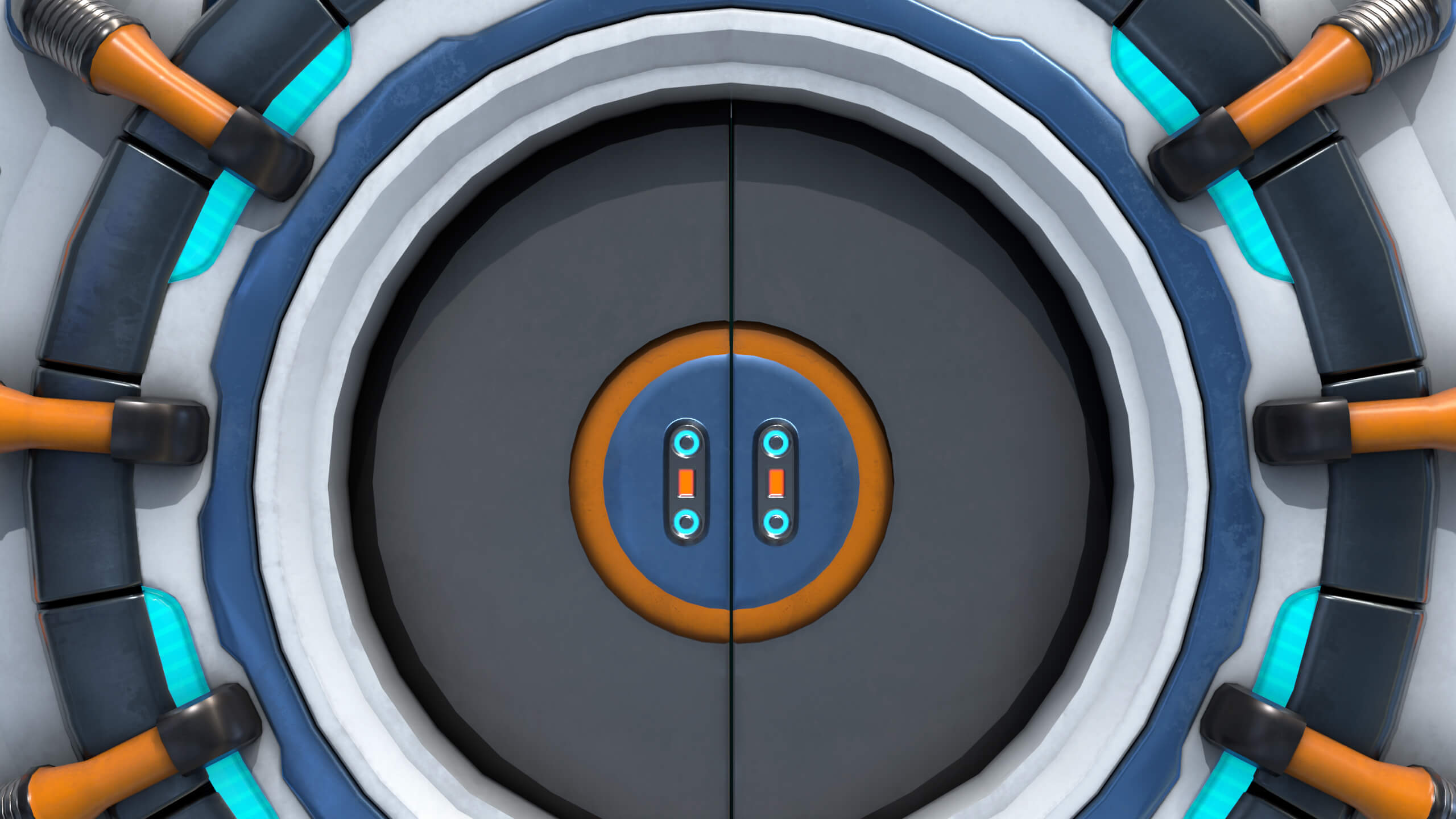 Sci-Fi Door 03 All PBR Unity UE Textures Included 3D Model by Eight Vertex