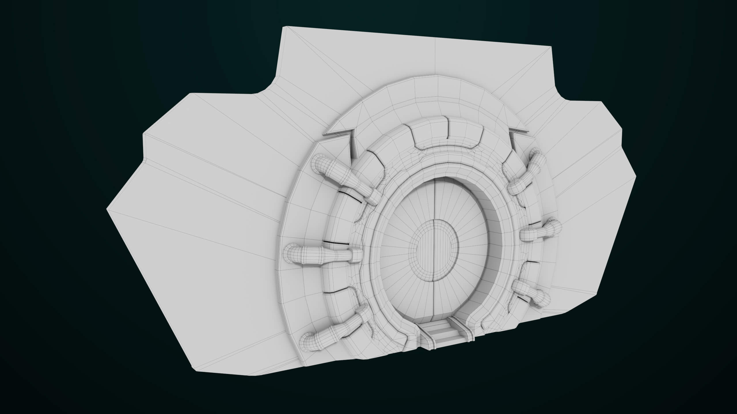 Sci-Fi Door 03 All PBR Unity UE Textures Included 3D Model by Eight Vertex