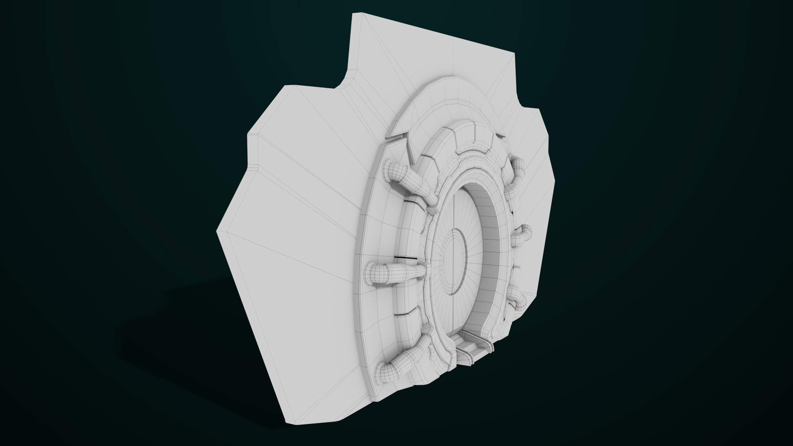 Sci-Fi Door 03 All PBR Unity UE Textures Included 3D Model by Eight Vertex