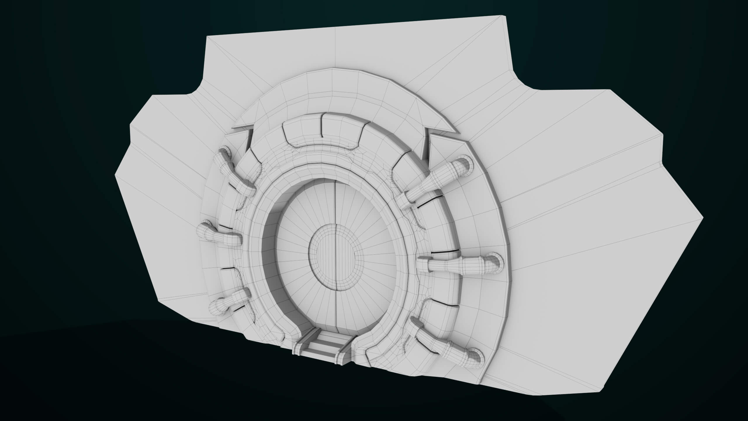 Sci-Fi Door 03 All PBR Unity UE Textures Included 3D Model by Eight Vertex