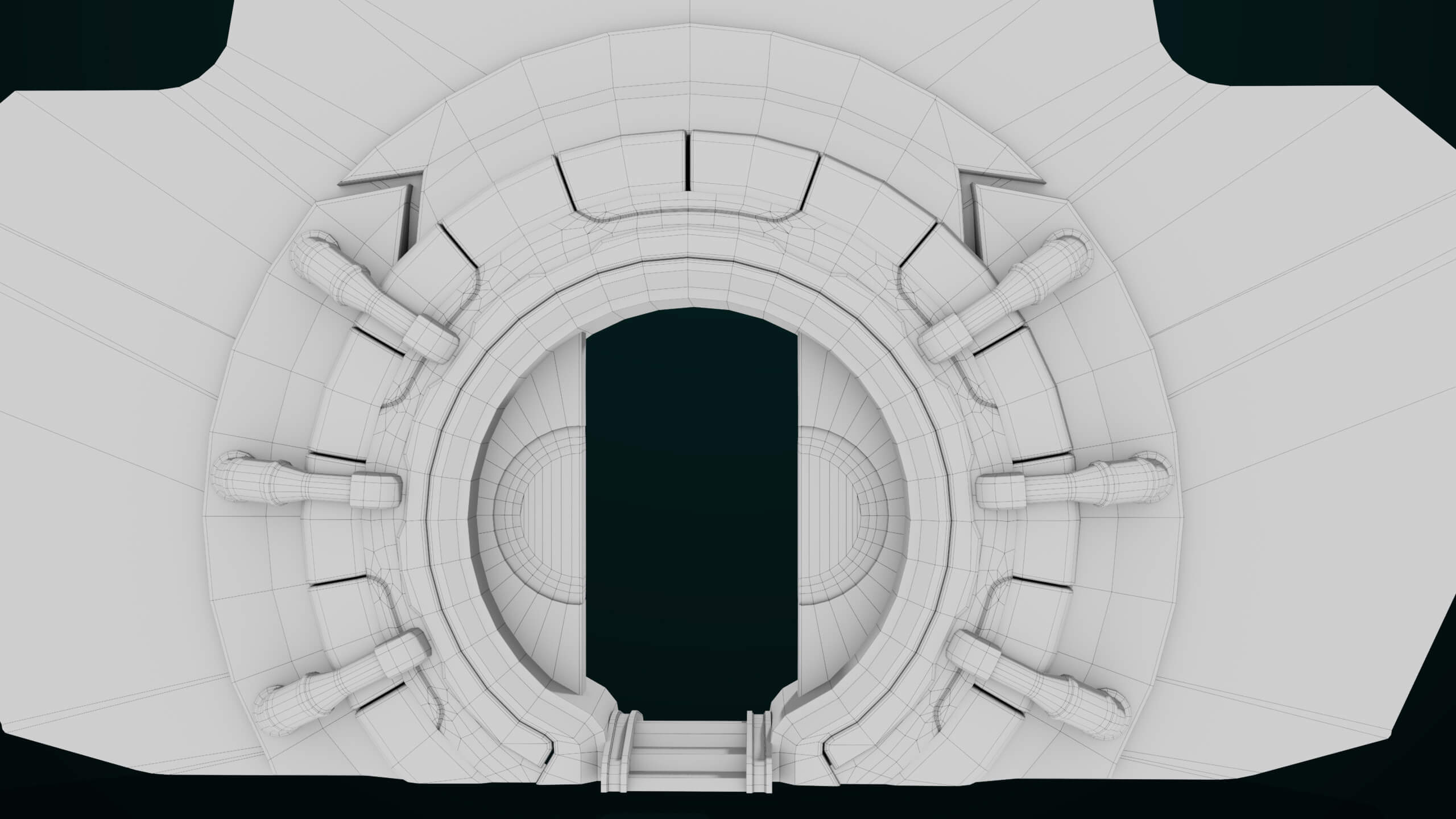 Sci-Fi Door 03 All PBR Unity UE Textures Included 3D Model by Eight Vertex