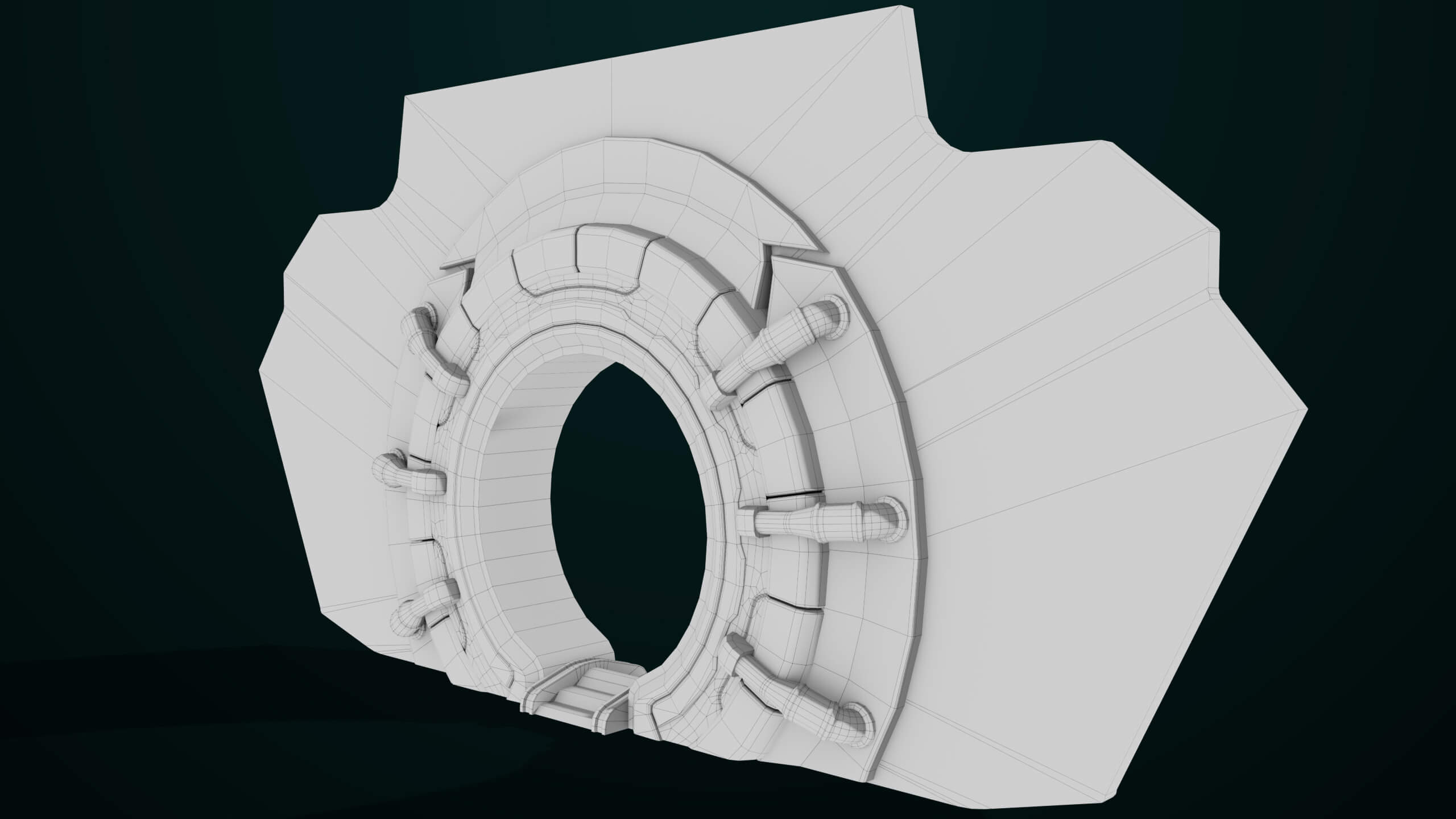 Sci-Fi Door 03 All PBR Unity UE Textures Included 3D Model by Eight Vertex