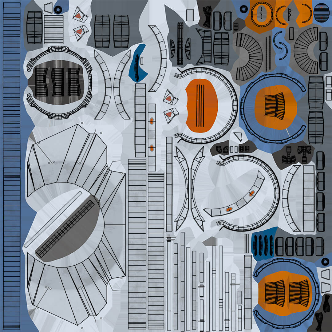 Sci-Fi Door 03 All PBR Unity UE Textures Included 3D Model by Eight Vertex