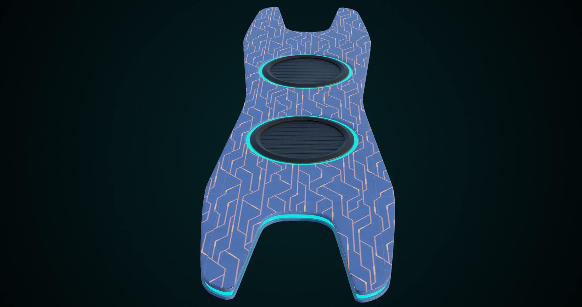 Sci-Fi Hoverboard 1 All PBR Textures Included 3D Model by Eight Vertex