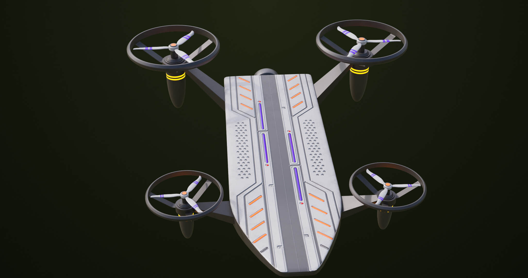 Sci-Fi Hoverboard 10 All PBR Unity UE Textures Included 3D Model by Eight Vertex