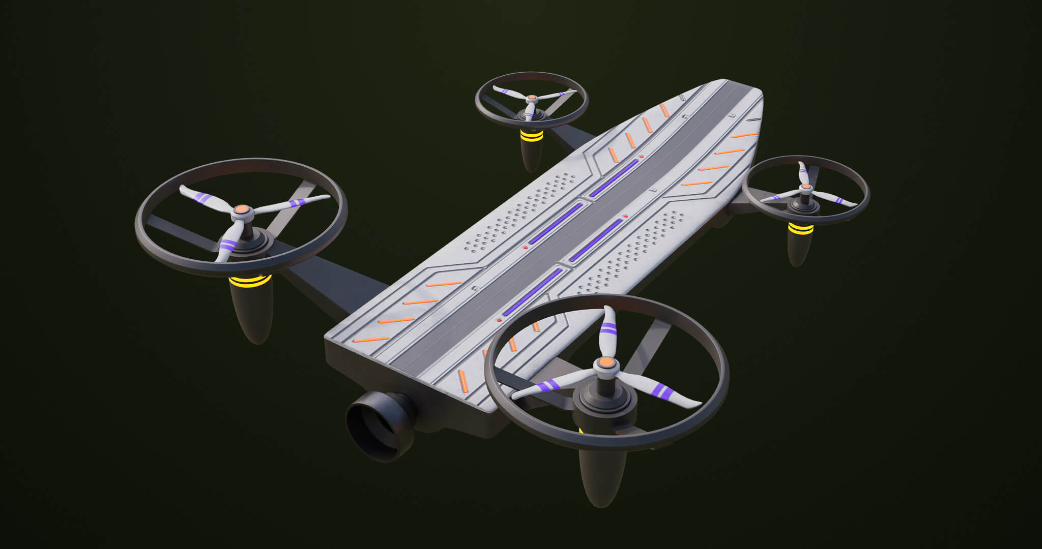 Sci-Fi Hoverboard 10 All PBR Unity UE Textures Included 3D Model by Eight Vertex