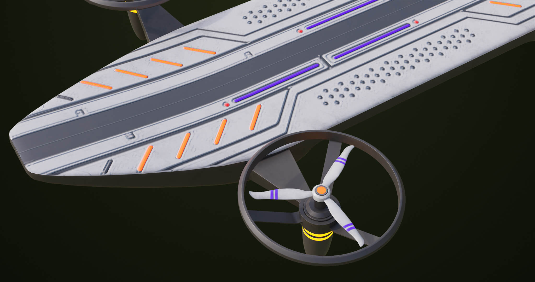 Sci-Fi Hoverboard 10 All PBR Unity UE Textures Included 3D Model by ...