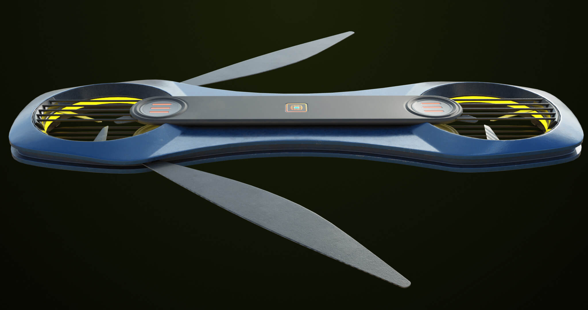 Sci-Fi Hoverboard 2 All PBR Unity UE Textures Included 3D Model by Eight Vertex