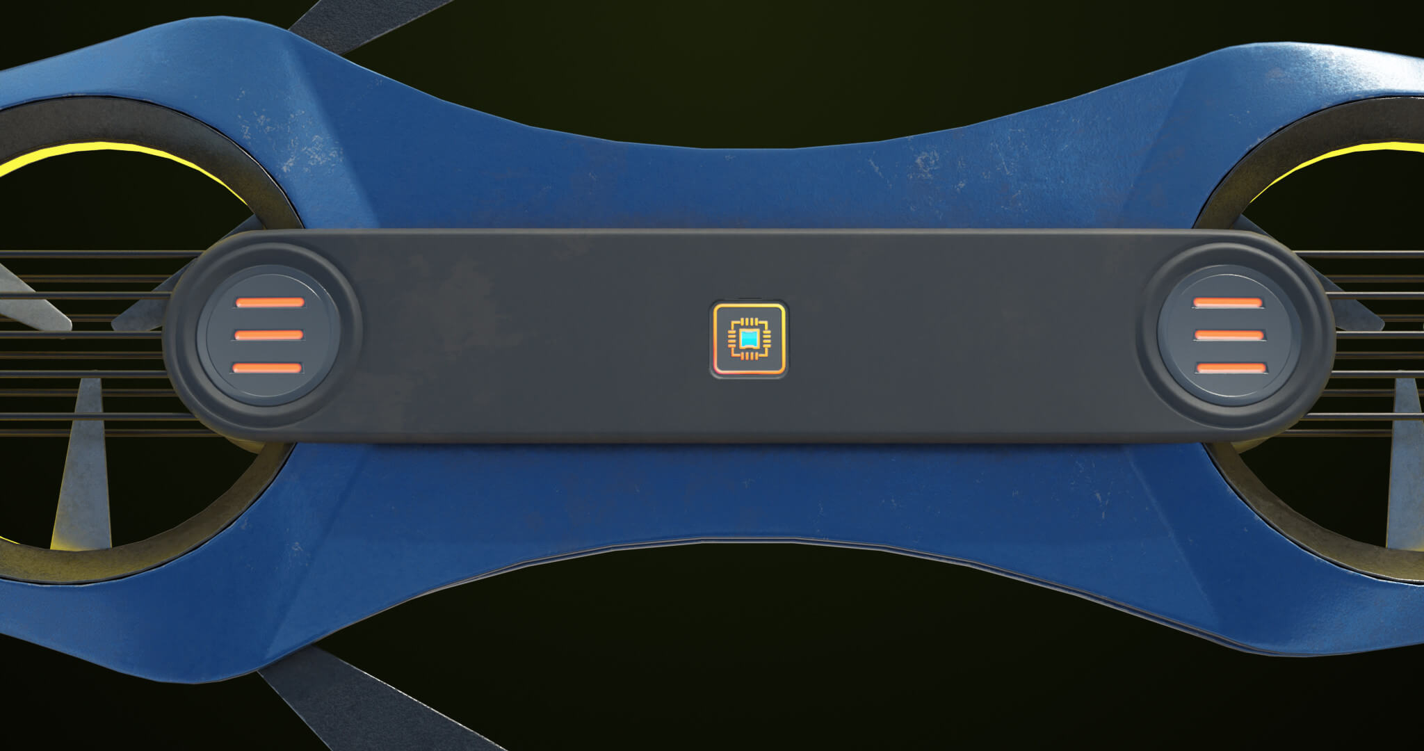Sci-Fi Hoverboard 2 All PBR Unity UE Textures Included 3D Model by ...