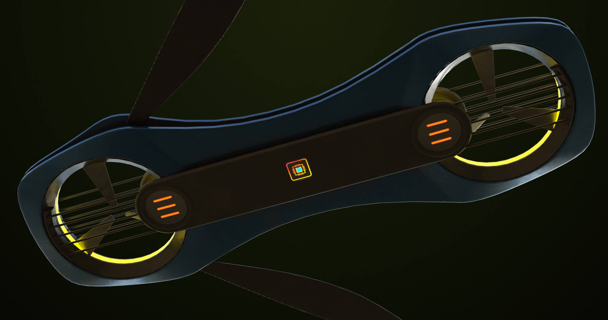 Sci-Fi Hoverboard 2 All PBR Unity UE Textures Included 3D Model by Eight Vertex