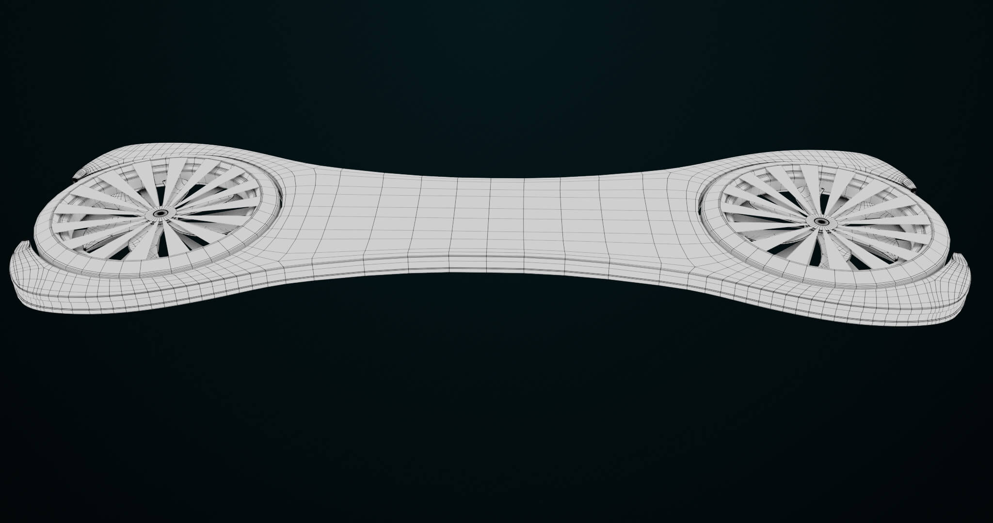 Sci-Fi Hoverboard 3 All PBR Unity UE Textures Included 3D Model by Eight Vertex