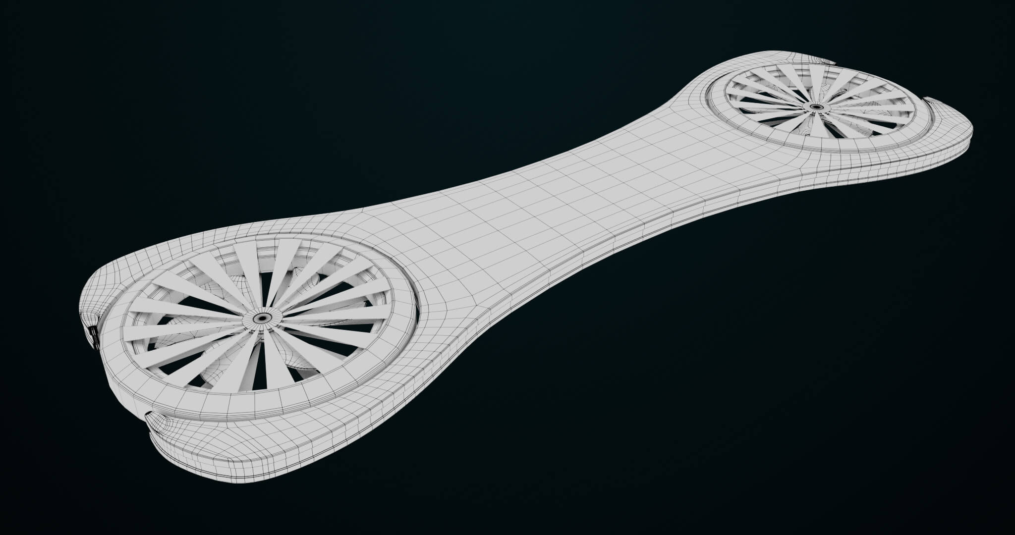 Sci-Fi Hoverboard 3 All PBR Unity UE Textures Included 3D Model by Eight Vertex