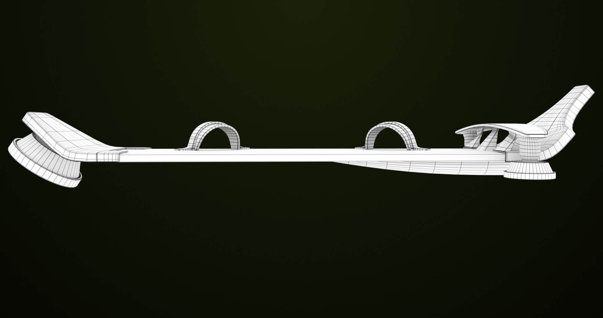 Sci-Fi Hoverboard 8 All PBR Unity UE Textures Included 3D Model by Eight Vertex