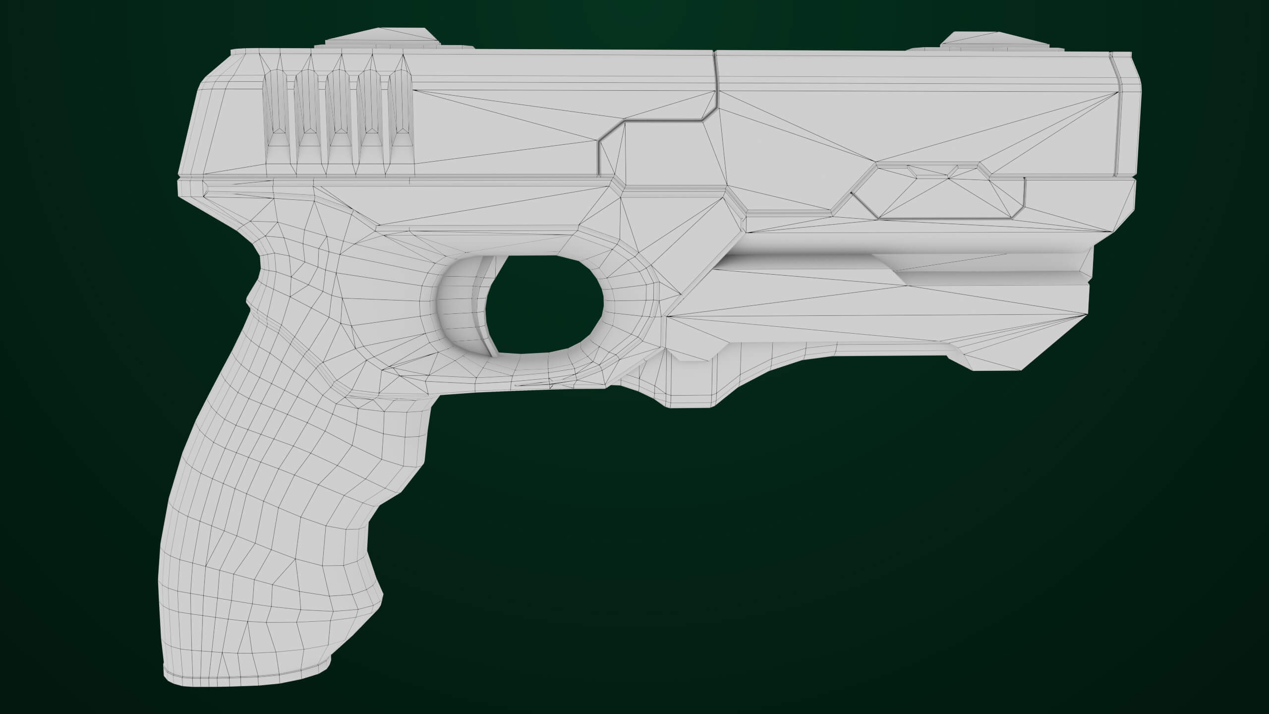 Sci-Fi Pistol 01 All PBR Unity UE Textures Included 3D Model by Eight ...