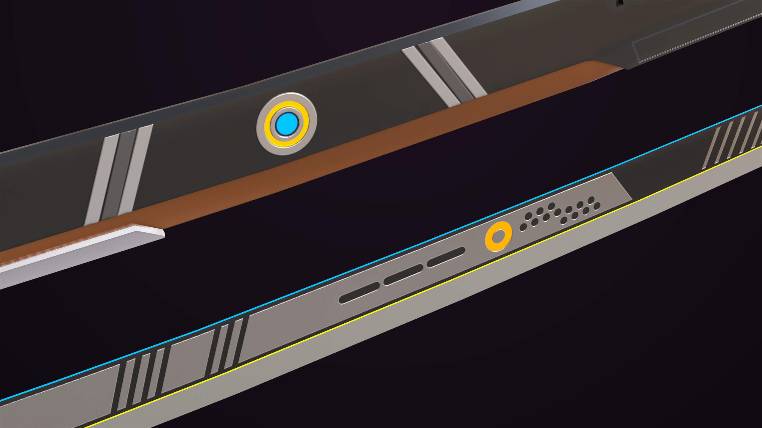 Sci-Fi Sword 01 All PBR Unity UE Textures Included 3D Model by Eight Vertex