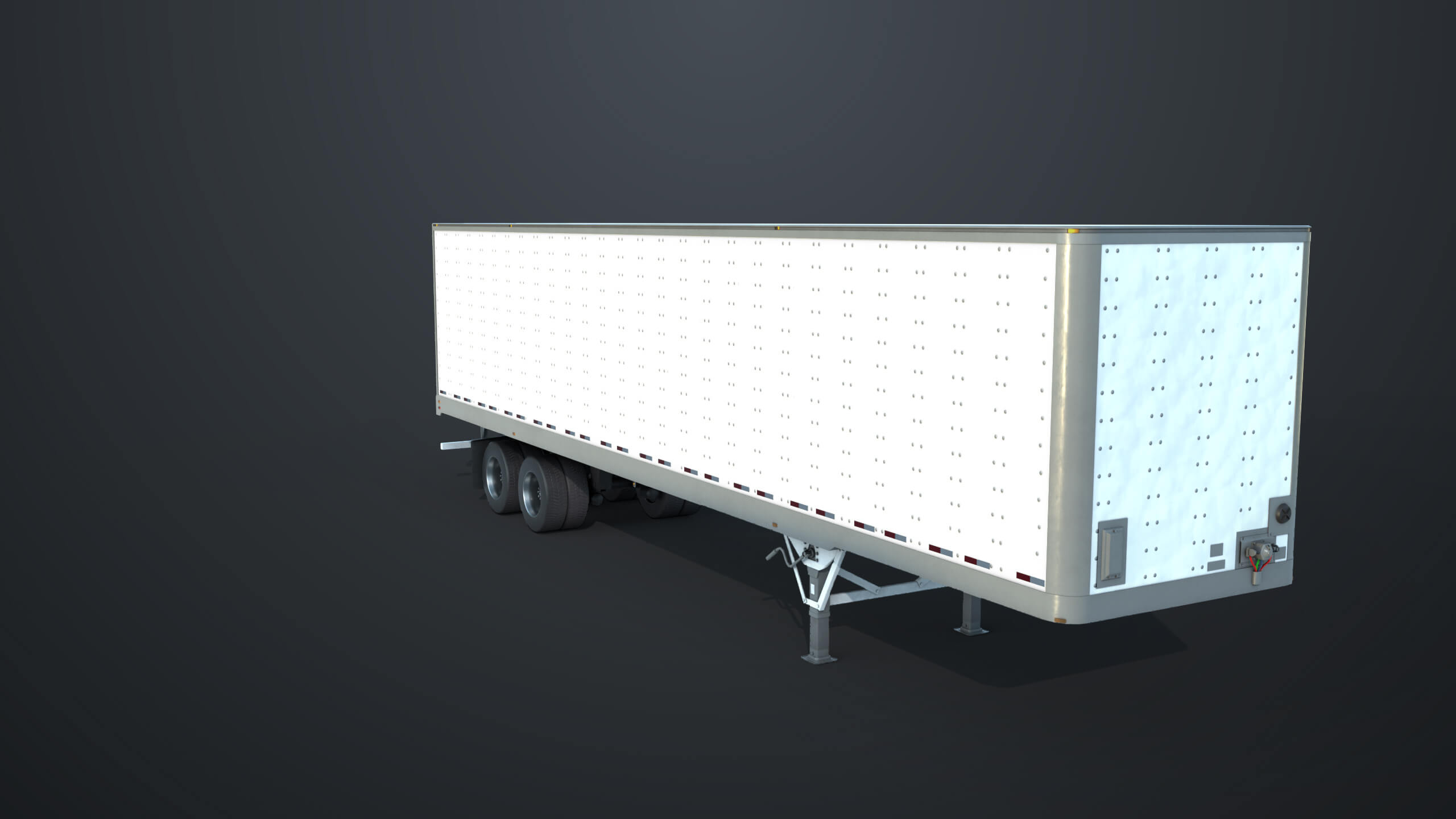 Semi Trailer 01 for Heavy Truck All PBR Unity UE Textures - 3D Model by ...