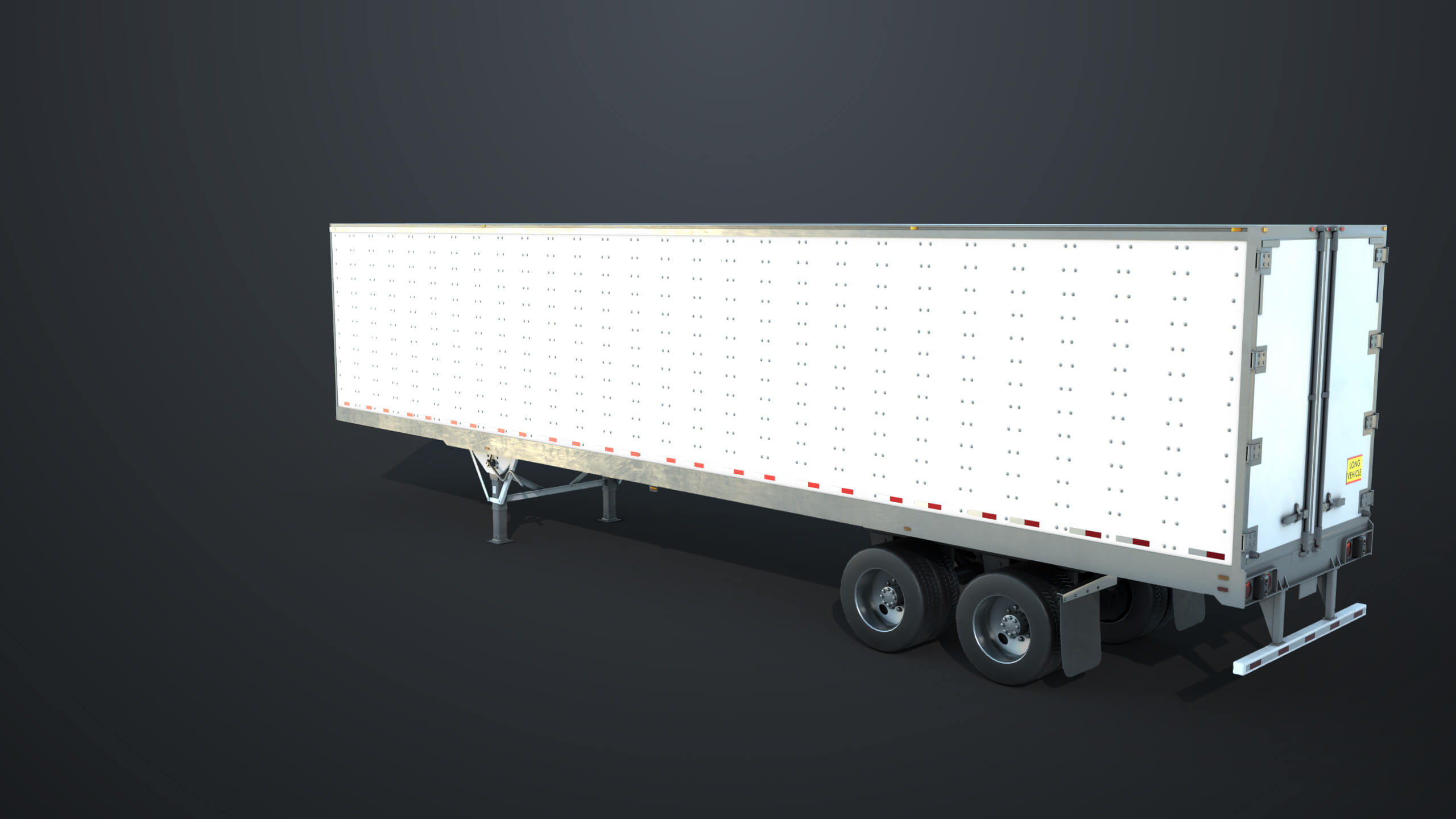 Semi Trailer 01 for Heavy Truck All PBR Unity UE Textures - 3D Model by ...