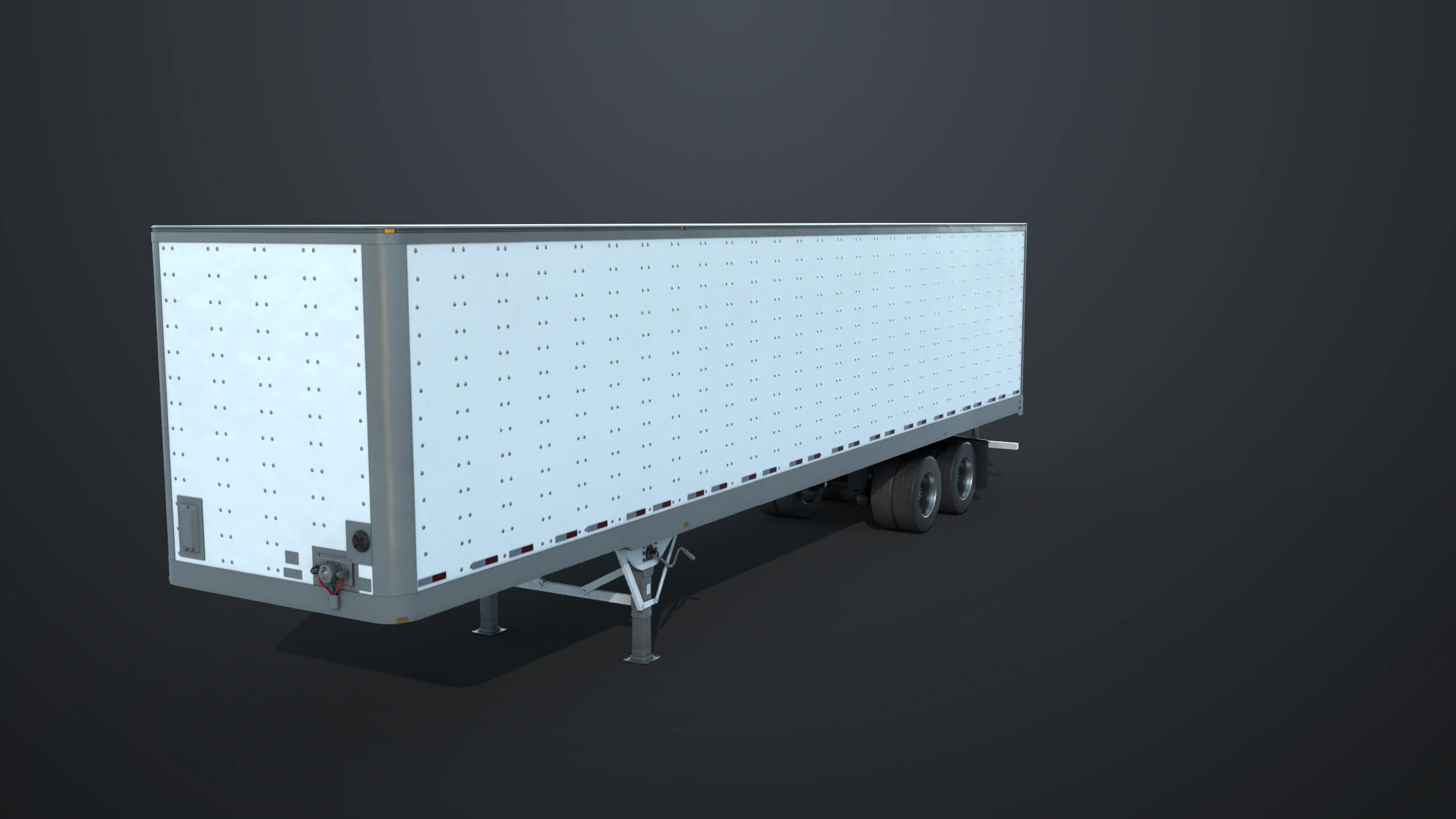 Semi Trailer 01 for Heavy Truck All PBR Unity UE Textures - 3D Model by ...