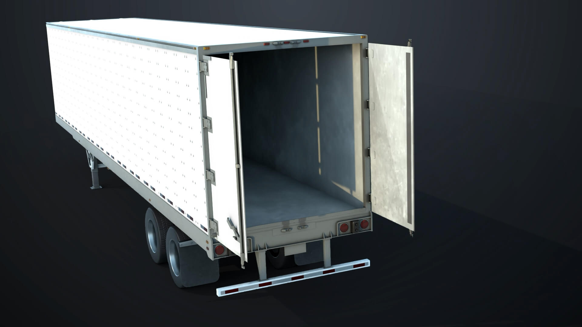 Semi Trailer 01 for Heavy Truck All PBR Unity UE Textures - 3D Model by ...