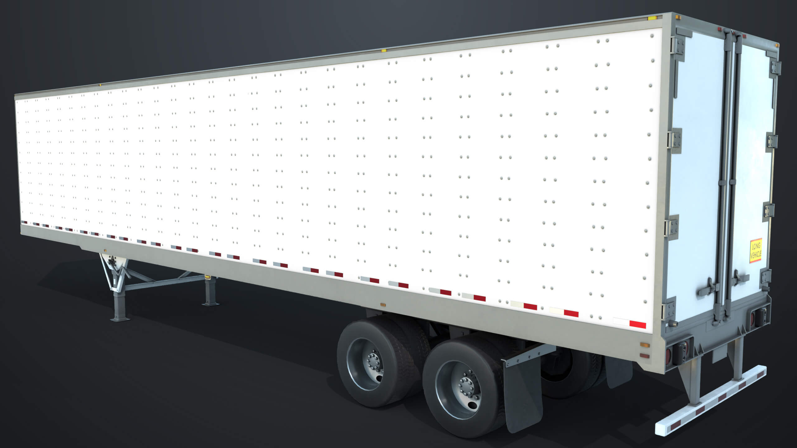 Semi Trailer 01 for Heavy Truck All PBR Unity UE Textures - 3D Model by ...