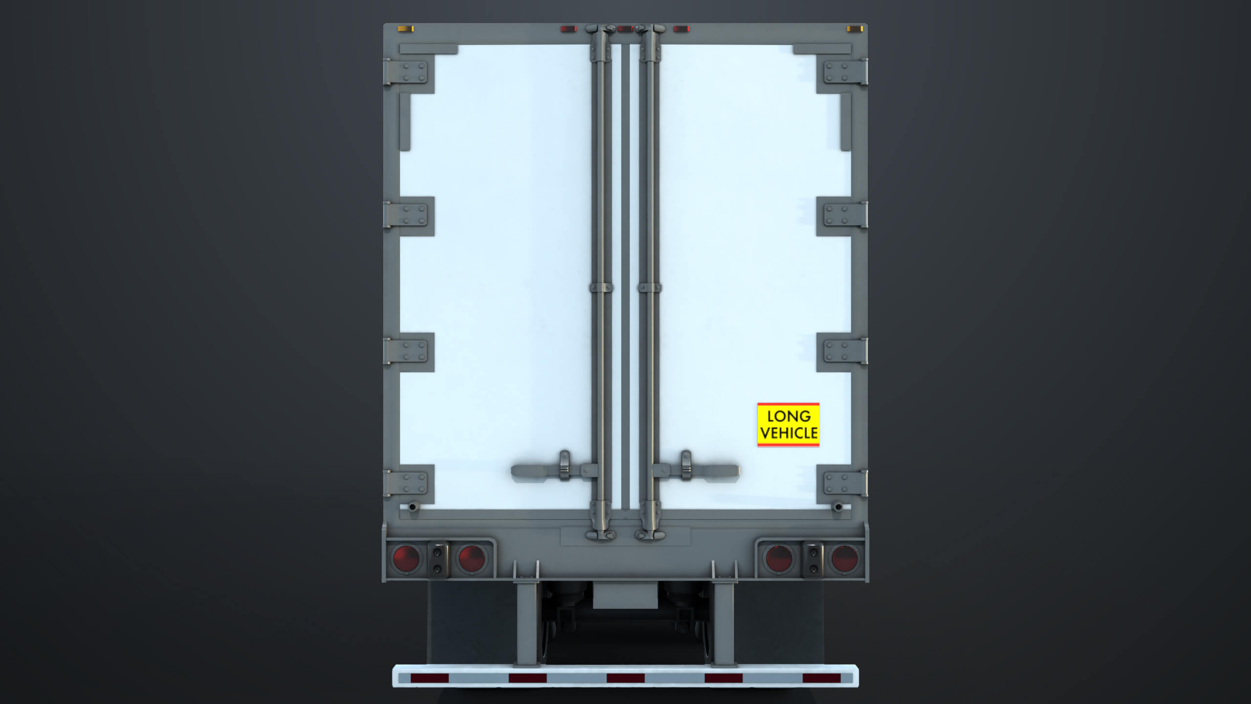 Semi Trailer 01 for Heavy Truck All PBR Unity UE Textures - 3D Model by ...