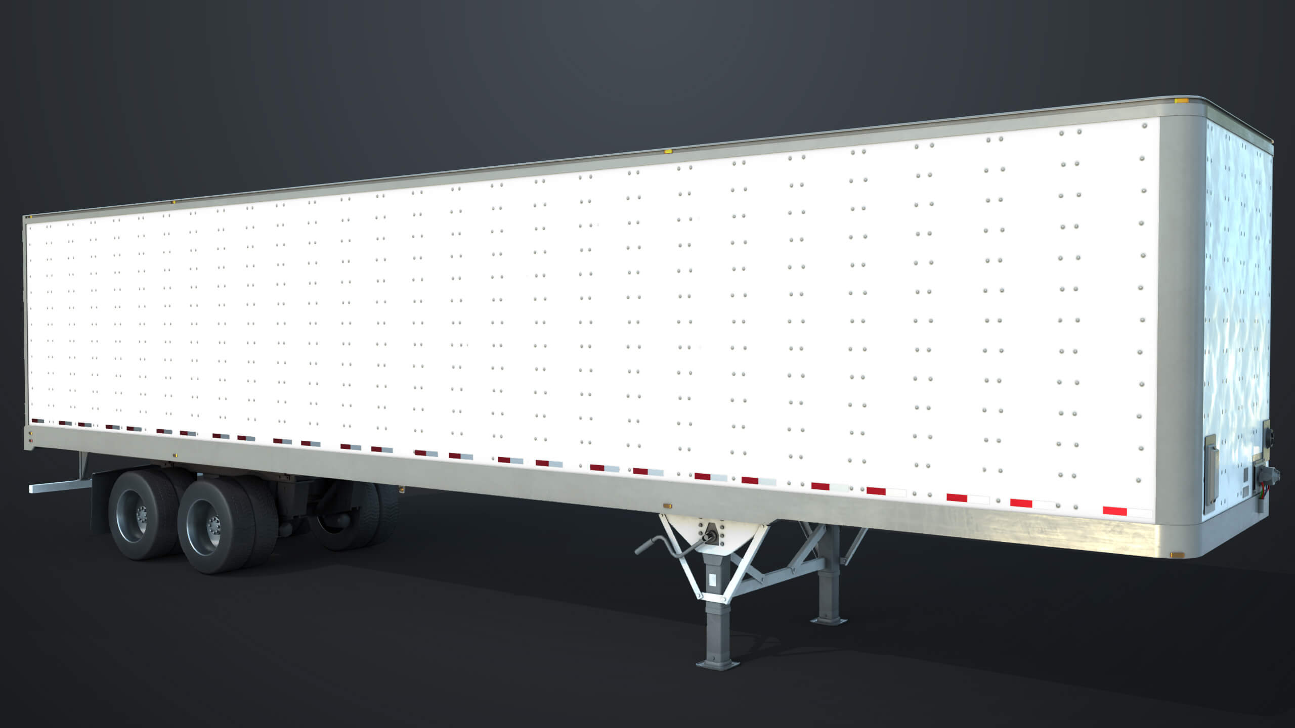 Semi Trailer 01 for Heavy Truck All PBR Unity UE Textures - 3D Model by ...