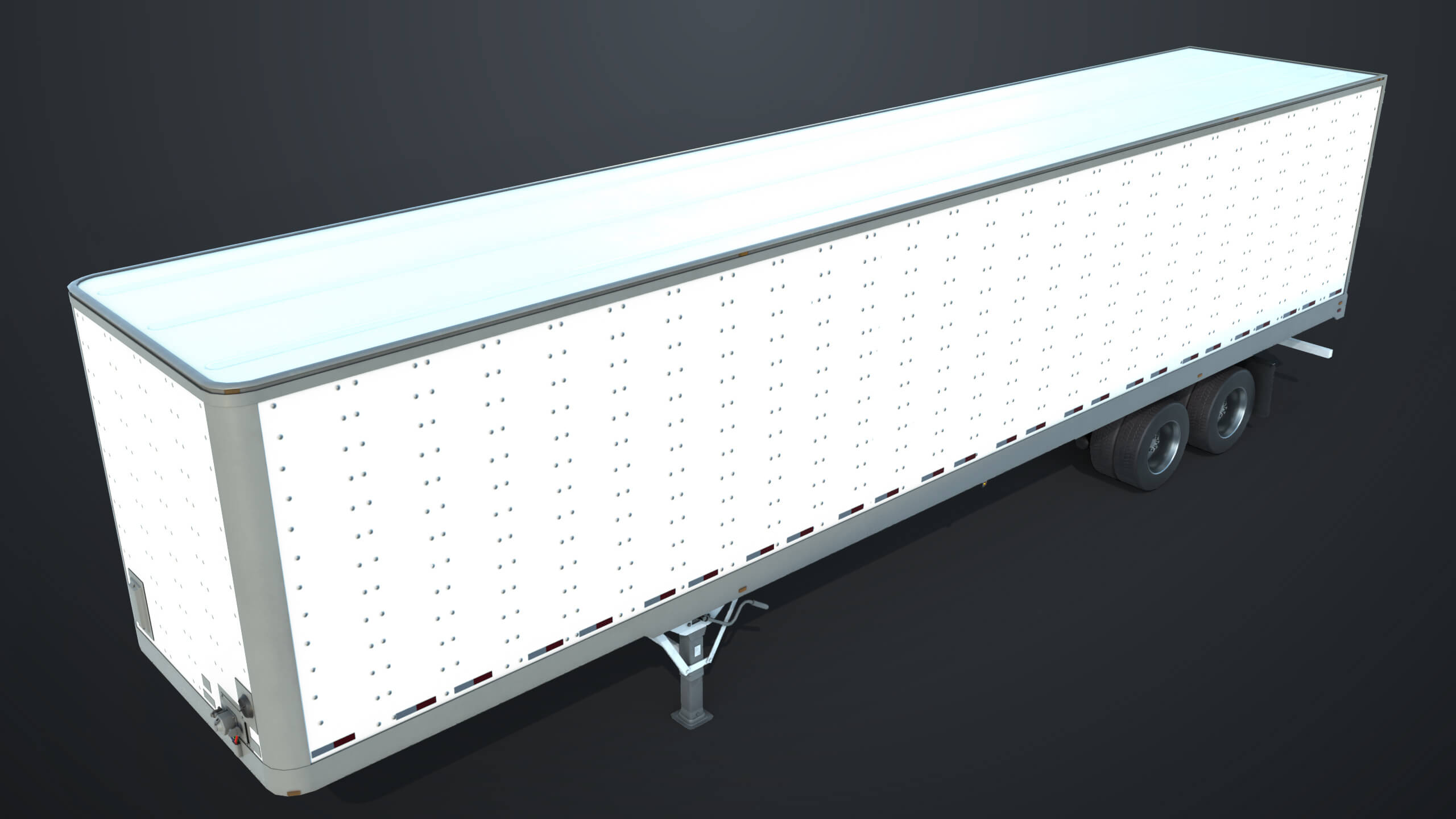 Semi Trailer 01 for Heavy Truck All PBR Unity UE Textures - 3D Model by ...