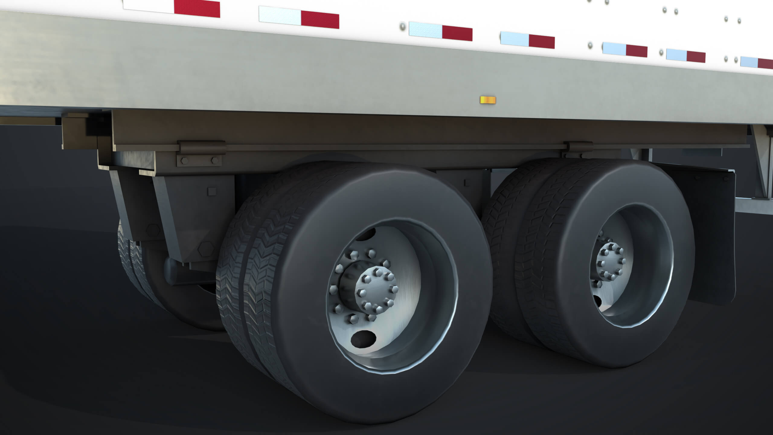 Semi Trailer 01 for Heavy Truck All PBR Unity UE Textures - 3D Model by ...