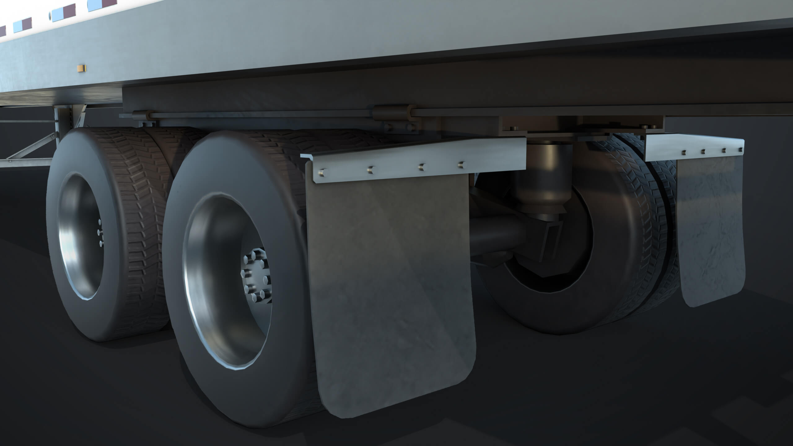 Semi Trailer 01 for Heavy Truck All PBR Unity UE Textures - 3D Model by ...