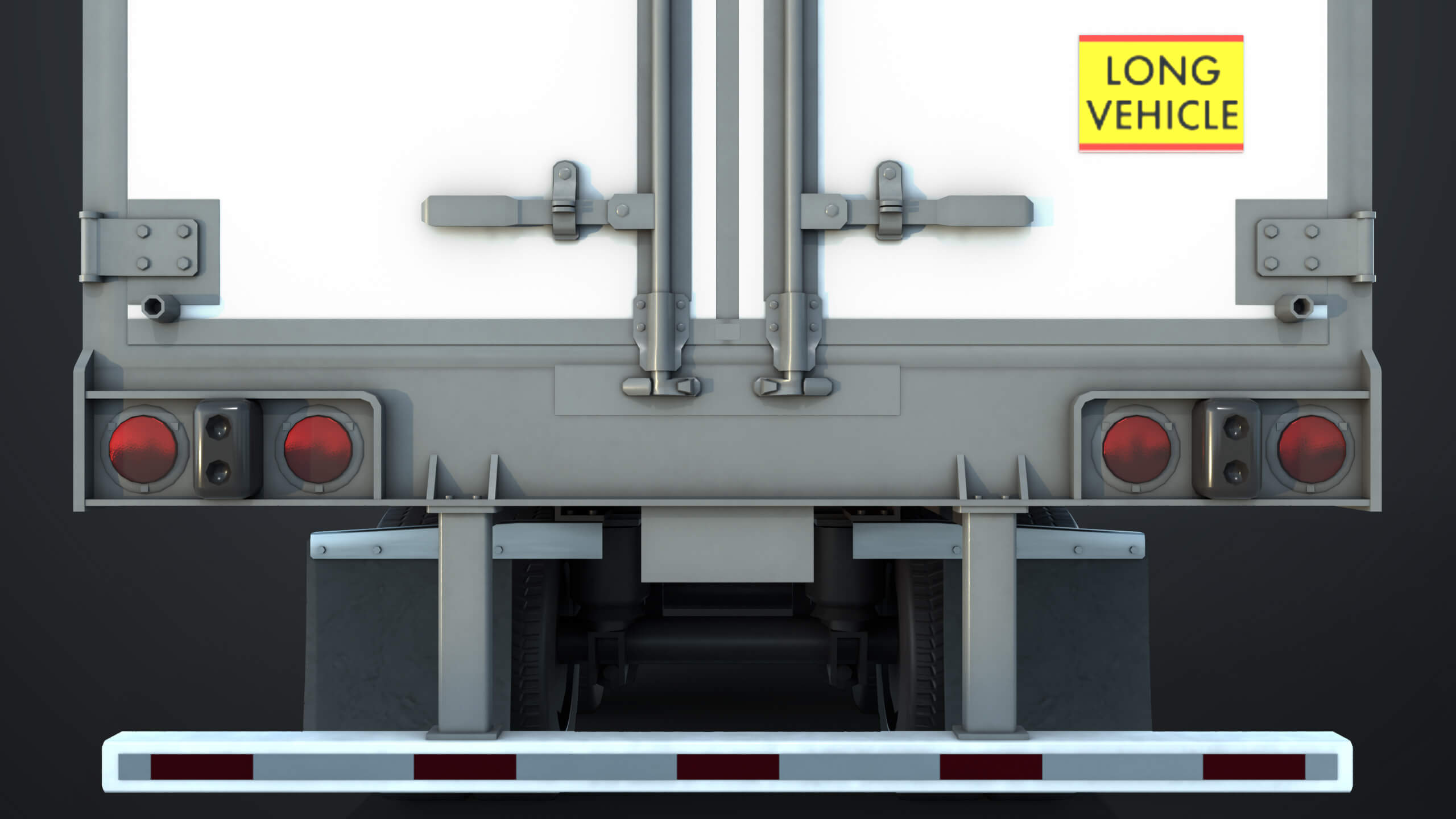 Semi Trailer 01 for Heavy Truck All PBR Unity UE Textures - 3D Model by ...