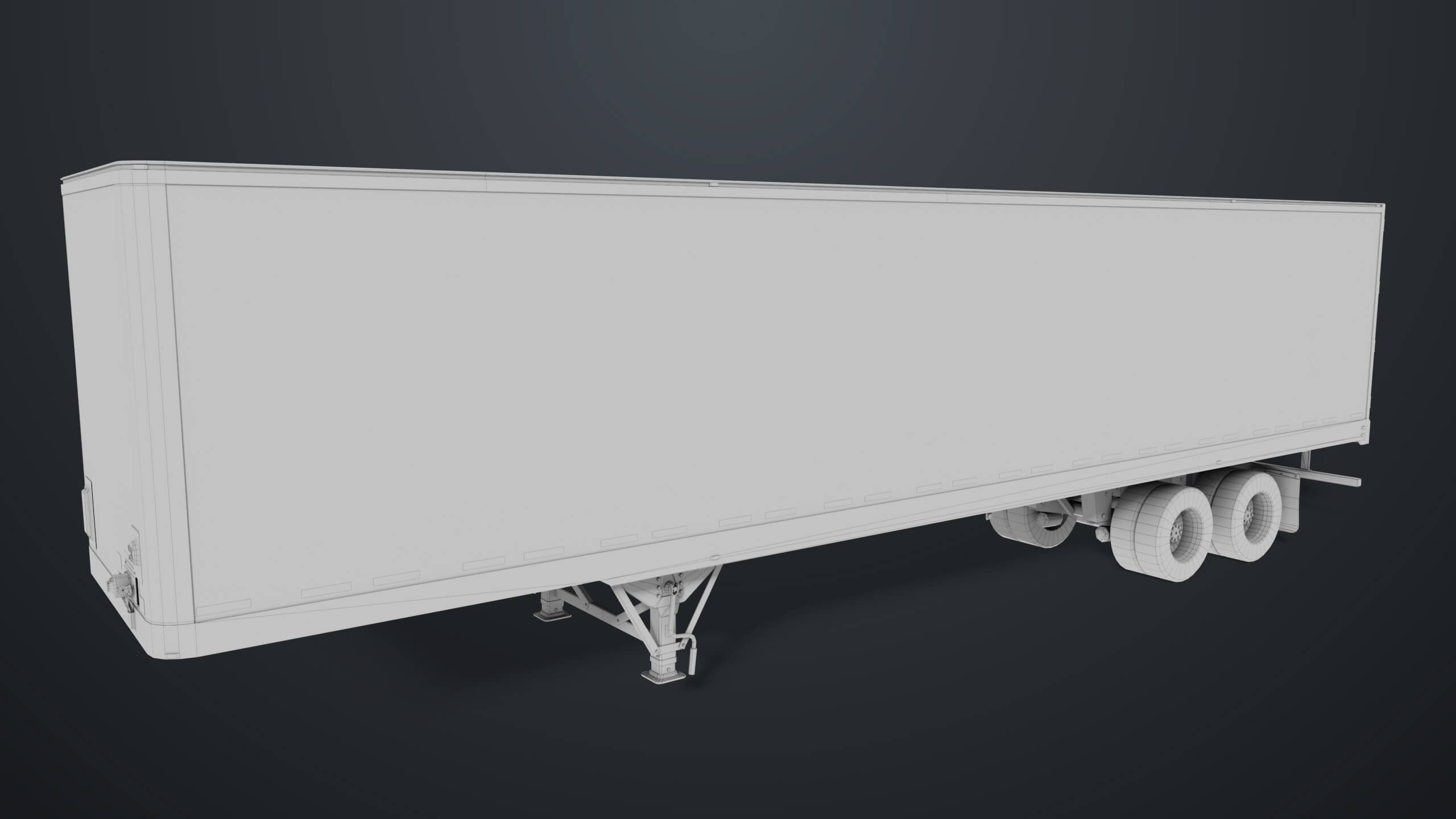 Semi Trailer 01 for Heavy Truck All PBR Unity UE Textures - 3D Model by ...