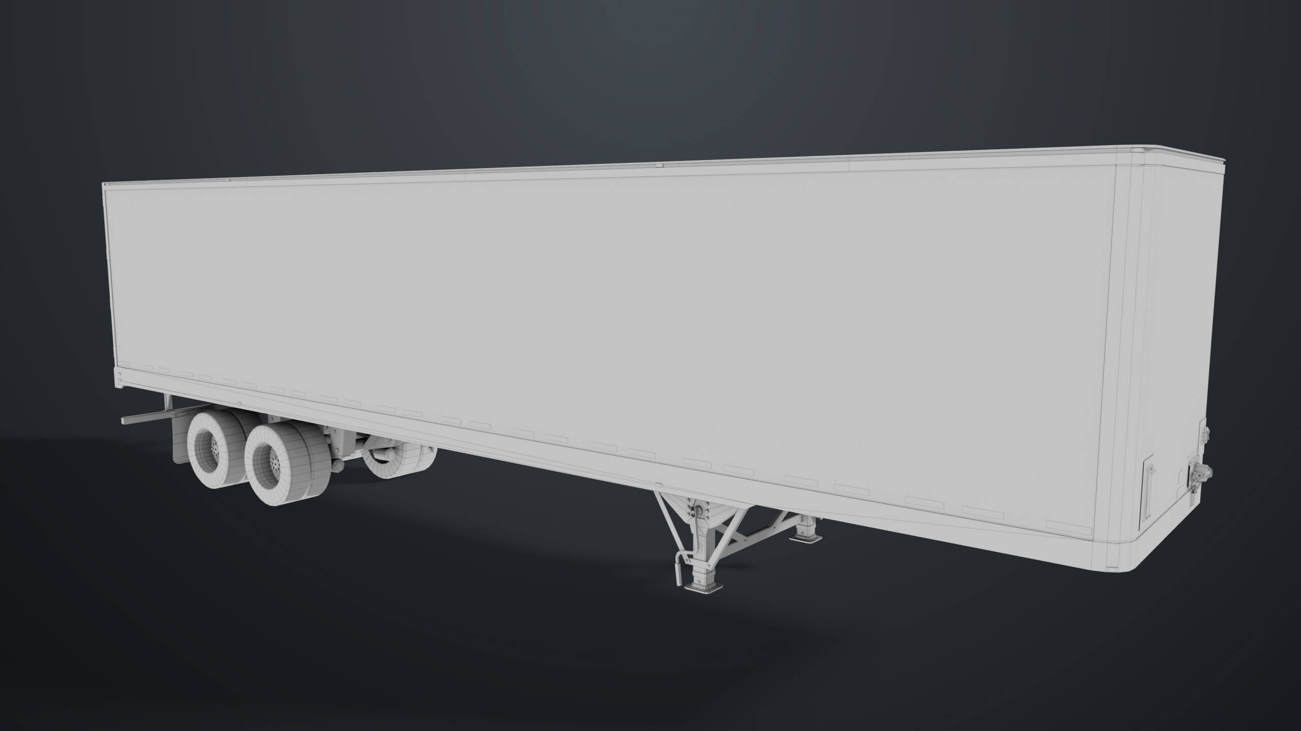 Semi Trailer 01 for Heavy Truck All PBR Unity UE Textures - 3D Model by ...