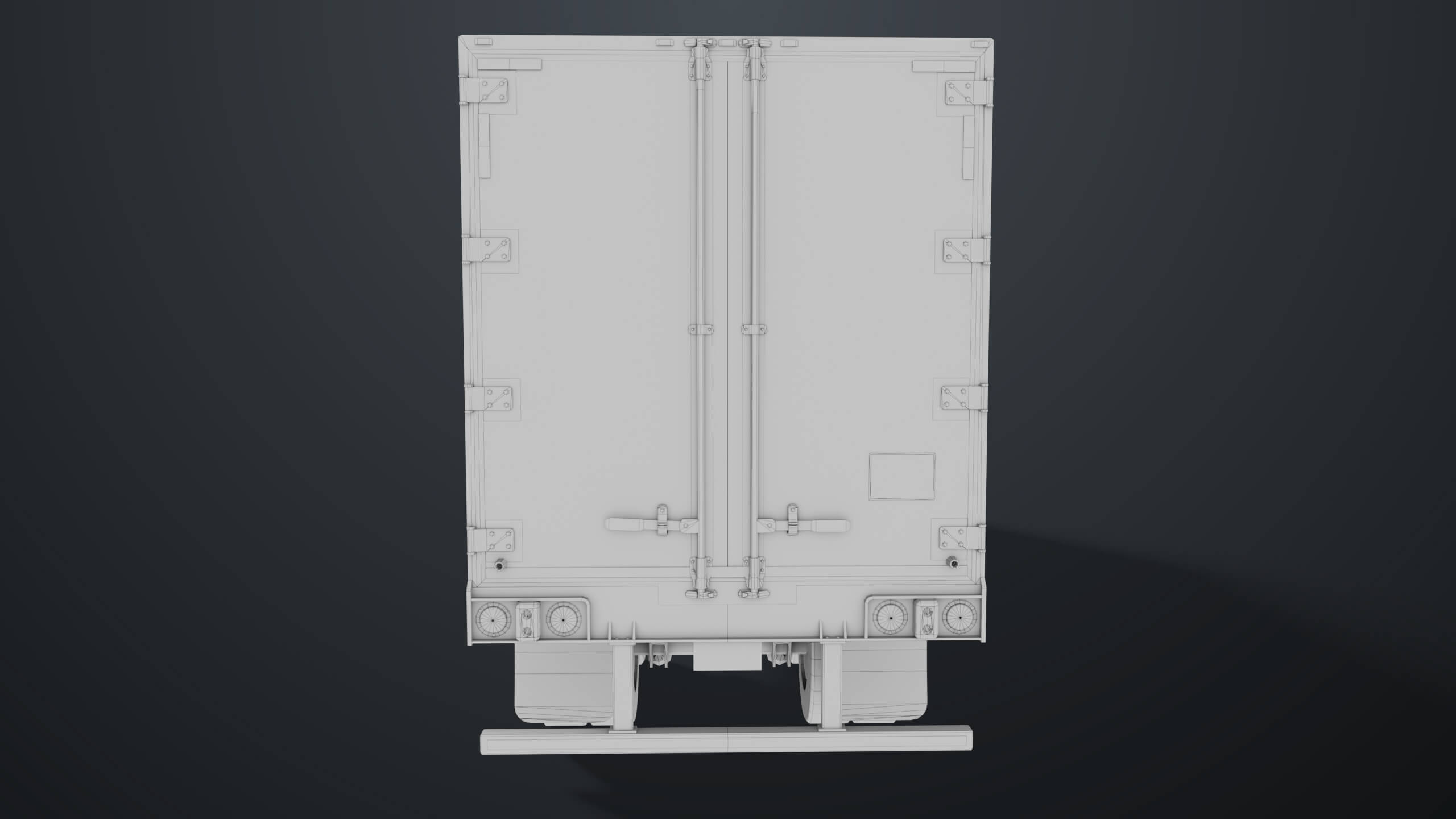 Semi Trailer 01 for Heavy Truck All PBR Unity UE Textures - 3D Model by ...