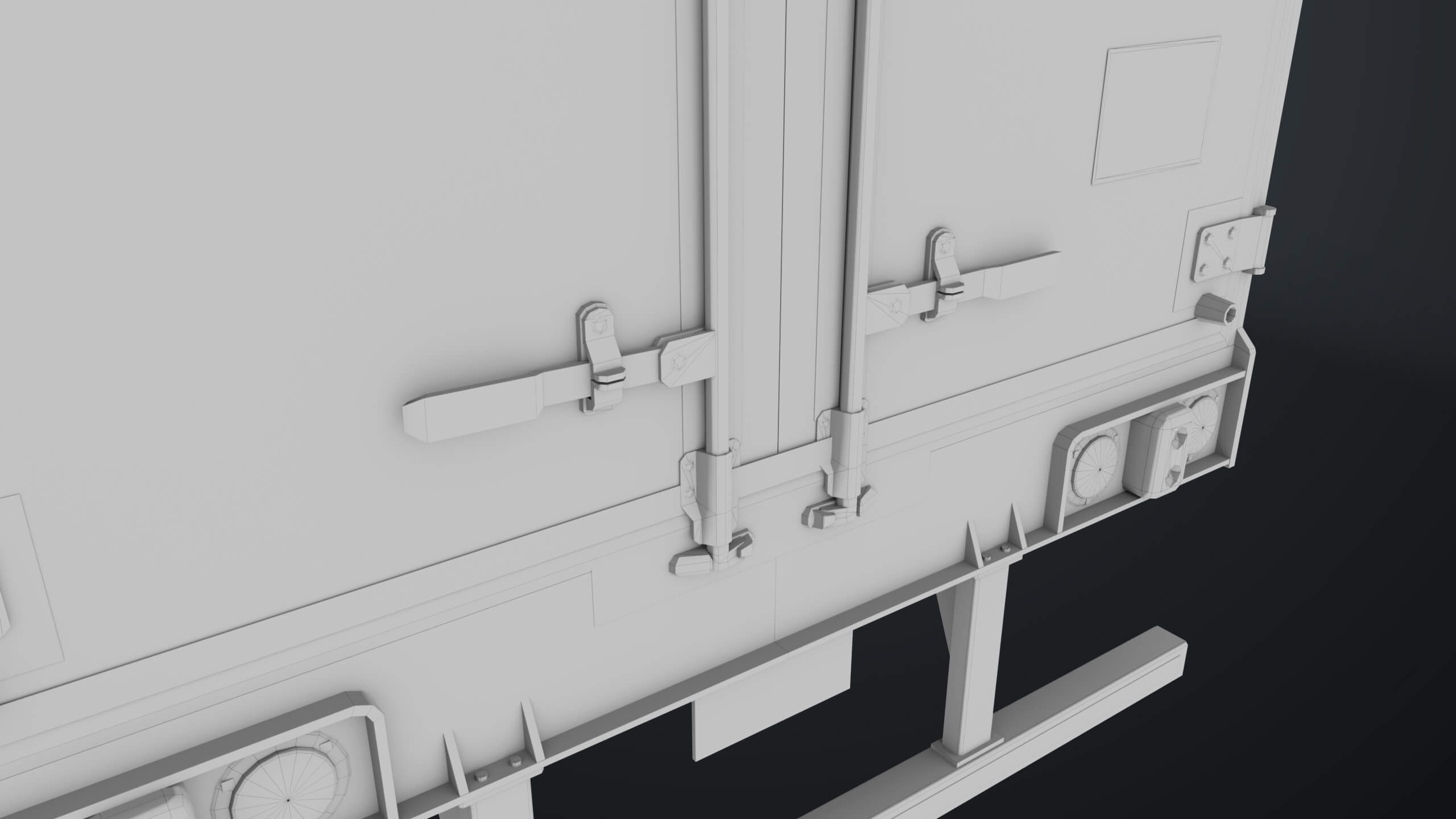 Semi Trailer 01 for Heavy Truck All PBR Unity UE Textures - 3D Model by ...