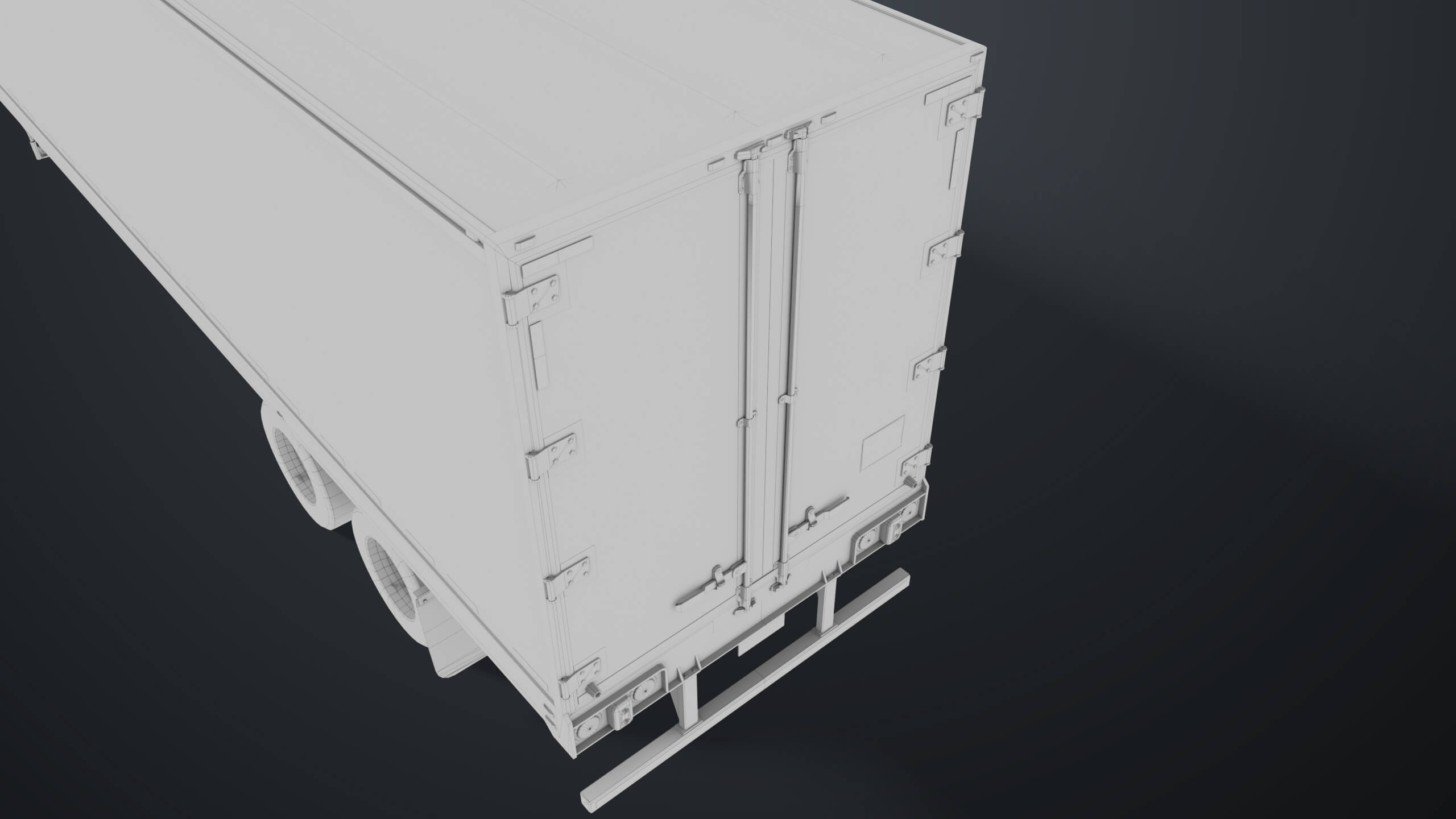 Semi Trailer 01 for Heavy Truck All PBR Unity UE Textures - 3D Model by ...