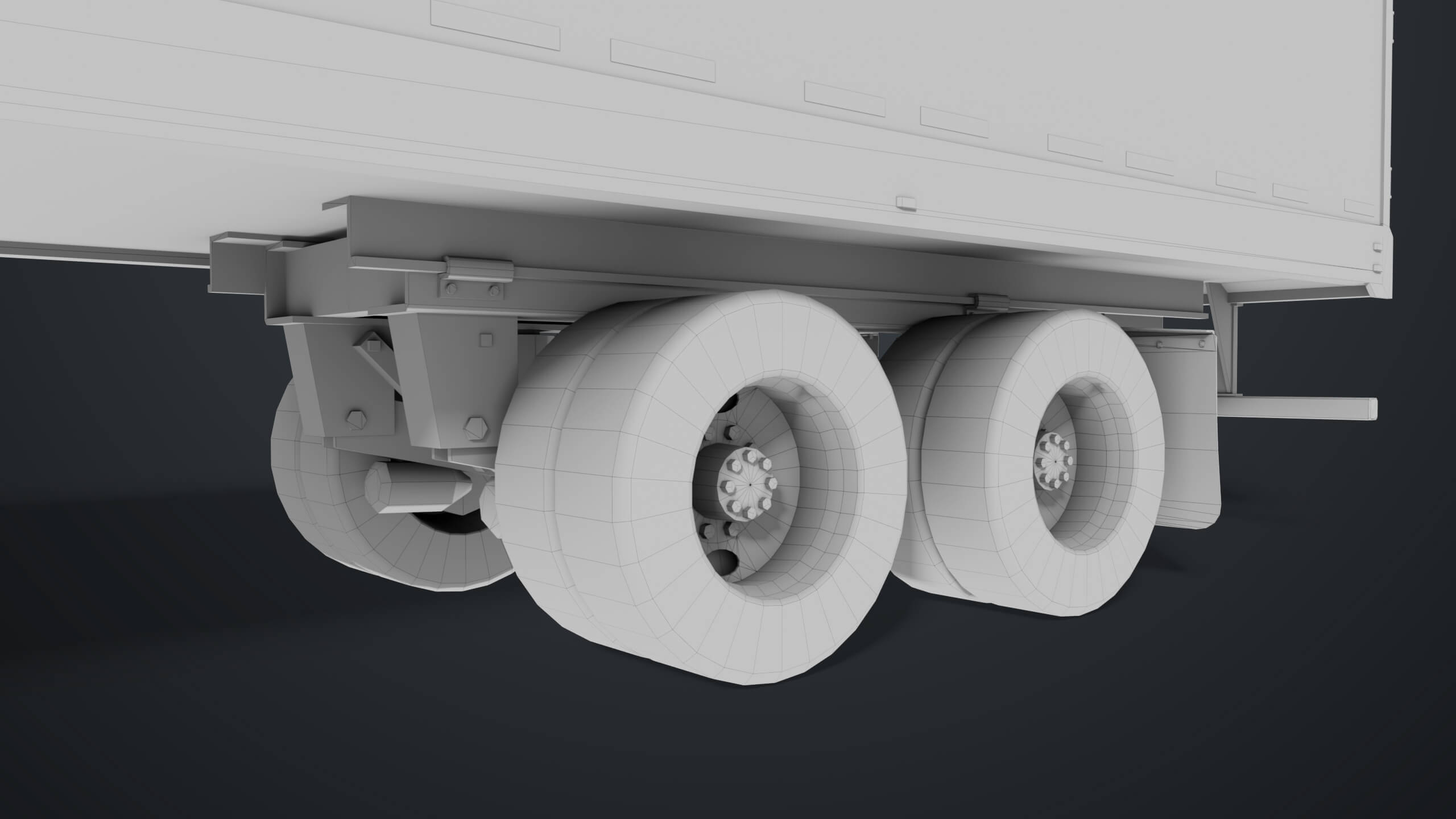 Semi Trailer 01 for Heavy Truck All PBR Unity UE Textures - 3D Model by ...